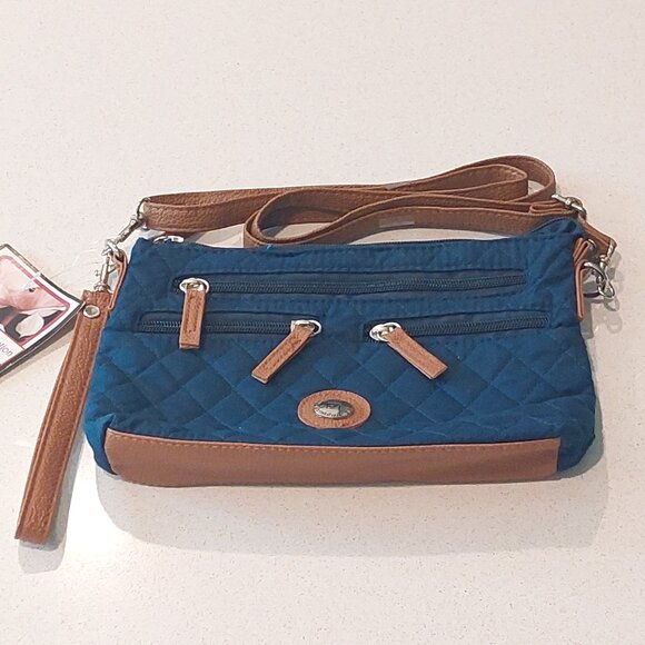Stone Mountain Accessories | Bags | Nwt Stone Mountain Blue Quilted ...